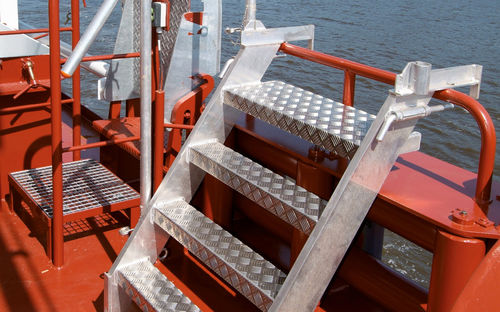 Ship ladder - Bulwark - Fassmer - lateral / side boarding / transom-mount