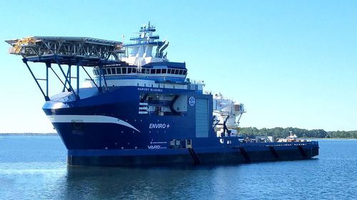 Platform supply vessel (PSV) offshore support vessel - Harvey Blue Sea ...