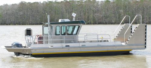 Work barge - 3412BV - Scully's Aluminum Boats - outboard / aluminum