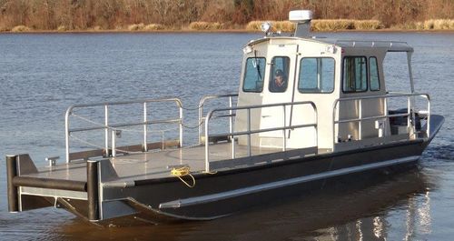 Work barge - 3410BV - Scully's Aluminum Boats - outboard / aluminum
