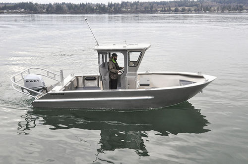 Utility boat - 23' M - Workskiff Inc - outboard / aluminum
