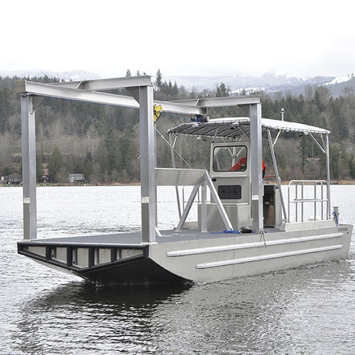 Work barge - V BARGE 26' #3 - Workskiff Inc - outboard / aluminum