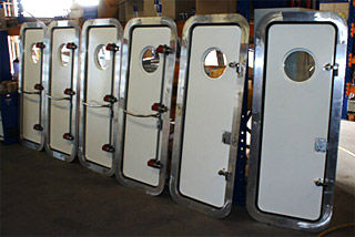 Ship door - SERIES ALUMINIUM - THORMARINE - waterproof