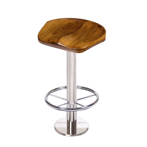 Yacht bar stool - DERBY - Release Marine - teak