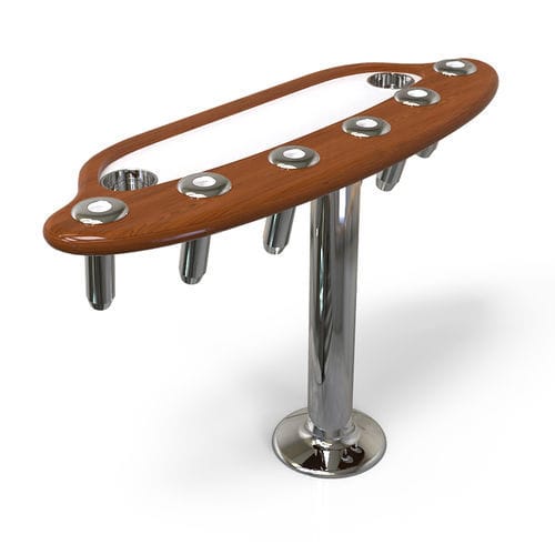 Boat rod holder - FS 6-1 - Release Marine - multiple / built-in / wooden