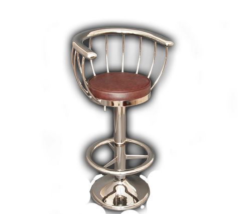 Round base bar stool - SS-1 - Release Marine - for ships / for yacht ...