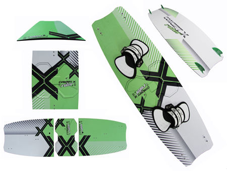 Twin-tip kiteboard - Split 140 x 44 - Concept X - wave