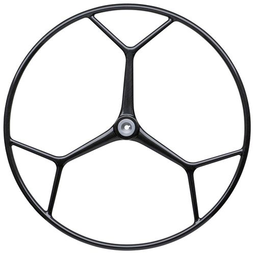 Sailboat helm wheel - 3-spoke - GS Composite - carbon / racing