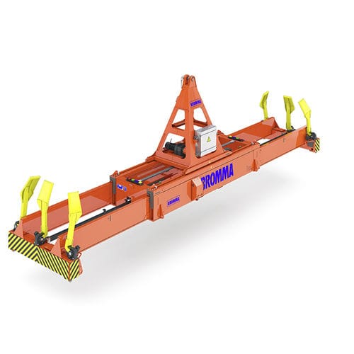 Mobile harbor crane spreader - EH5U - BROMMA - for containers / telescopic