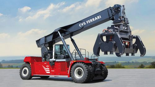 Reach-stacker with top-lift spreader - F500 series - CVS Ferrari ...