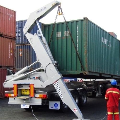 Container trailer - SB450 series - Steelbro - for terminals / side-lift ...