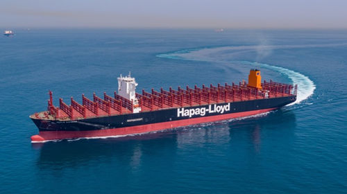 Container ship cargo ship - Hanwha Ocean