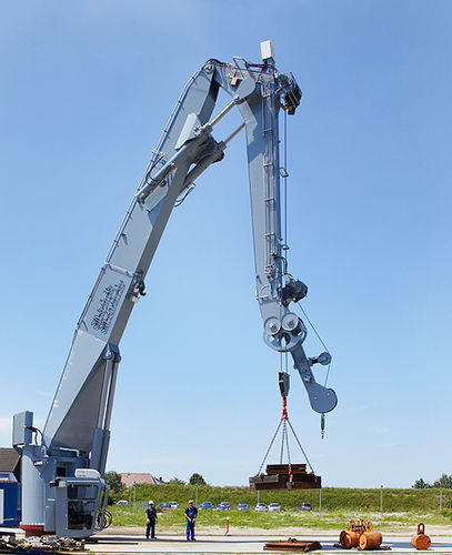 Ship crane - C-SH.K.240 - d-i davit international-hische GmbH - knuckle ...