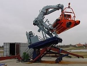 Ship davit - RHP.HC-TYPE - GLOBAL DAVIT - MOB boat / hydraulic / with ...