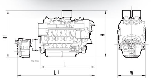 Inboard engine - Series 4000 M93/M93L - MTU - propulsion / diesel / boating
