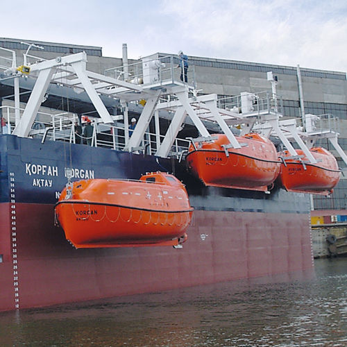 Ship davit - FPG series - Palfinger Marine GmbH - lifeboat / gravity