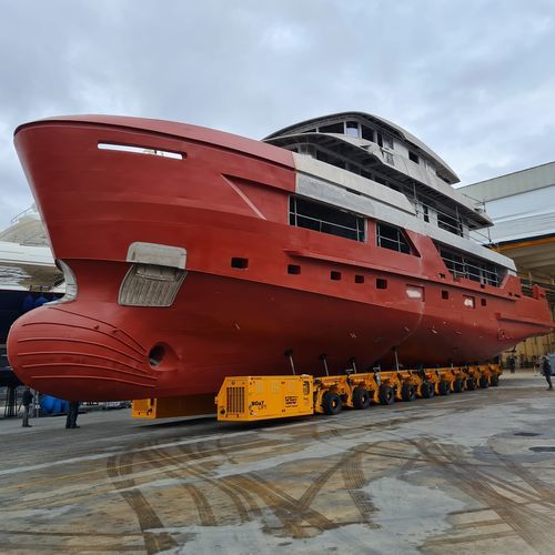 Road trailer - BL300 MAS 90°-DSC - BOAT LIFT - handling / for boat / tandem