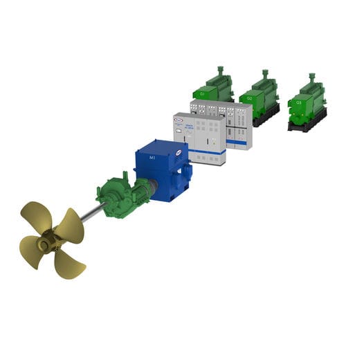 Ship propulsion system - Propulsion - STADT - diesel-electric hybrid ...