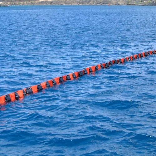 Containment boom - P series - Markleen Terra - floating / permanent ...
