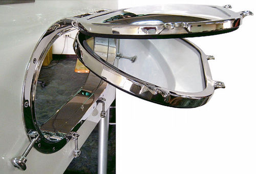 Round portlight - MAN SHIP machinery & Hardware co. - for boat / opening