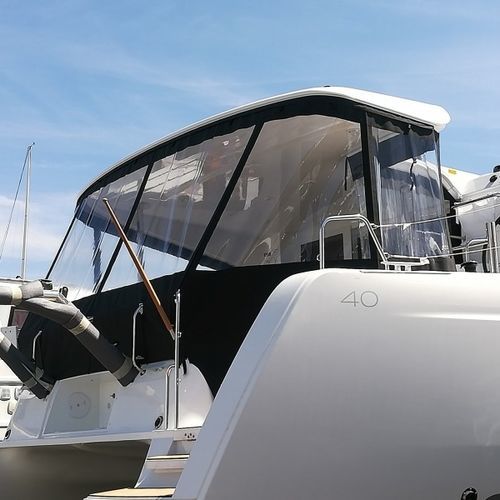 Catamaran cockpit enclosure - Lagoon 40 - TTOP Nautic - for sailboats ...