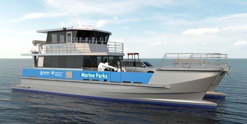 Dive support boat - IC19046 - Incat Crowther - landing craft ...