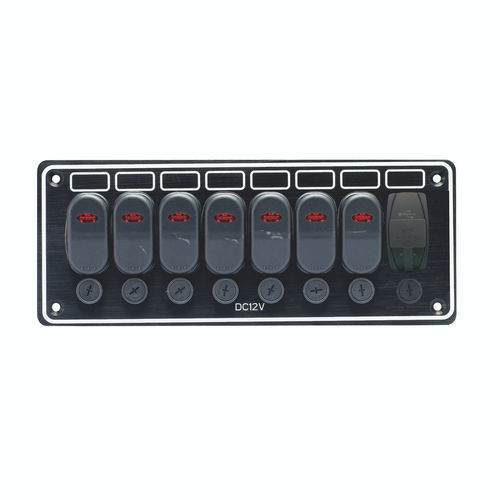 Boat switch panel - 10247-BKUAC - AAA WORLD-WIDE ENTERPRISES LTD. - waterproof / with USB port