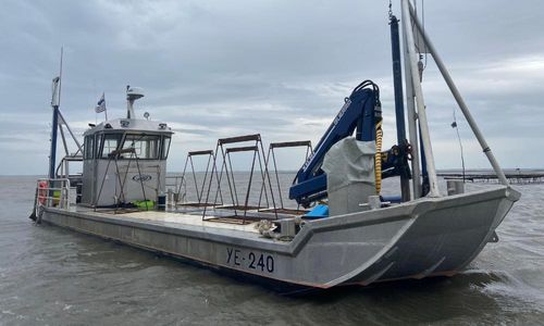 Logistics transport boat - CHALANDS - Navalu - outboard / aluminum