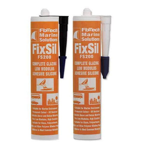 Silicone adhesive - FIX200 - FS200 - Fixtech Marine Solutions - multi-use / UV-resistant