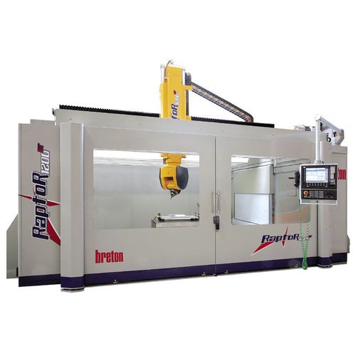 CNC machining center - RAPTOR - Breton - 5-axis / vertical / for resin