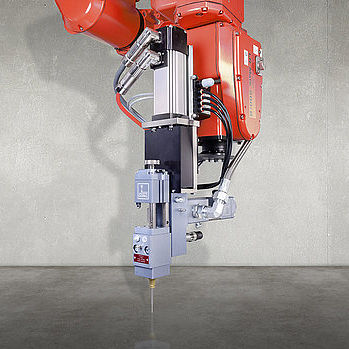 Adhesive spraying machine - vectodis - Dopag - for shipyards