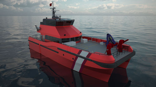 Catamaran rescue ship (SAR) - 25 CAT FiFi - ARES Shipyard - aluminum