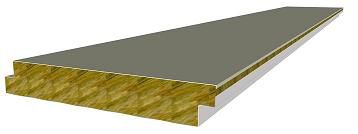 Ship ceiling sandwich panel - B15 - PANELFA S.L.U - mineral wool / steel