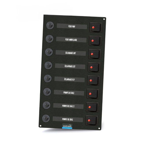 Boat switch panel - ETA08B - seatronic - lighting / for bilge pumps / LED