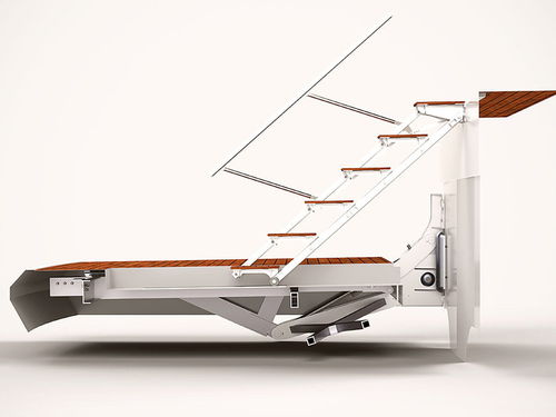Stern platform yacht stairs - PHOENIX MARINE SOLUTIONS