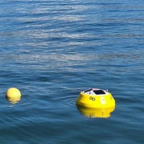 Waves measurement buoy - OBS-BUOY7W - Obscape - oval / yellow / solar