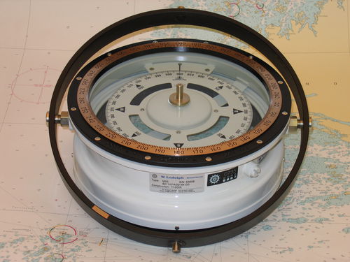 Ship steering compass - M55A N/N - W. Ludolph - magnetic / horizontal ...