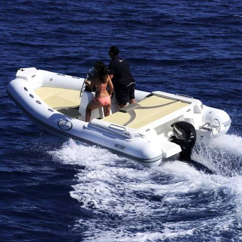 Outboard inflatable boat - MG 520 - SAVER S.R.L. - rigid / center ...