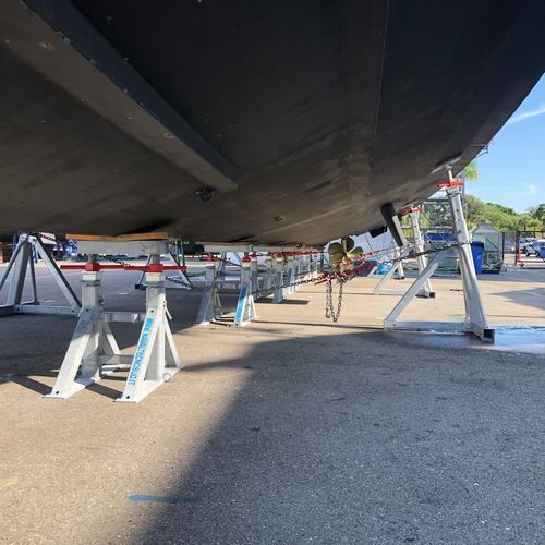 Motor boat stand - TAR2T 20 h. 08/12 - Naval Tecno Sud - adjustable ...