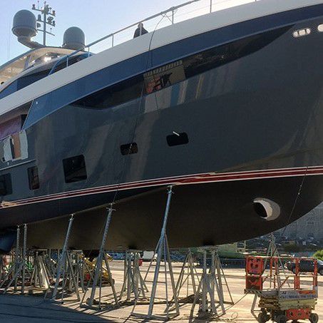 Boat cradle - TAR2T+CIF - Naval Tecno Sud - adjustable / keel