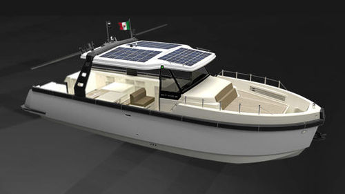Solar powered express cruiser - EC 30 FISHING - ETHOS - hybrid / open ...