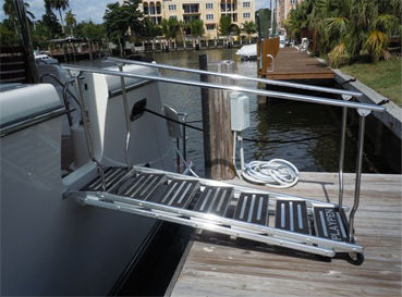 Yacht ladder - Ne Wave Fabrication - for boat / lateral / side boarding