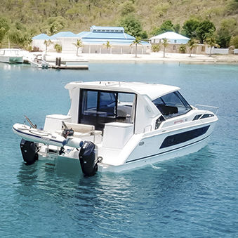 Catamaran express cruiser - 36 - AQUILA POWER CATAMARANS - outboard ...