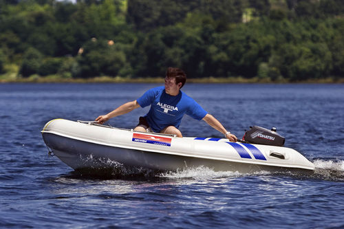 Outboard inflatable boat - TD-35 - TarponPro - rigid / open / 4-person max.