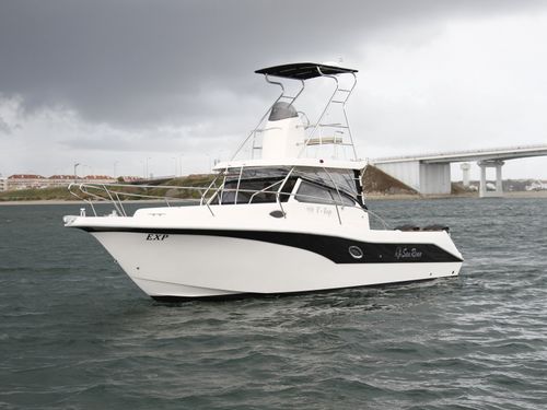 Outboard cabin cruiser - 930 Tuna Tower - San Remo Boats - twin-engine ...