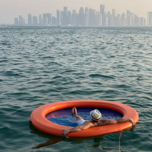 Floating swimming pool - TIKI FACTORY