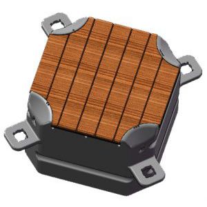 Modular floating dock module - COMBIFLOAT - Hydrofun LTD