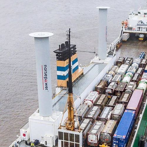Ship Flettner rotor - Norsepower Oy Ltd.