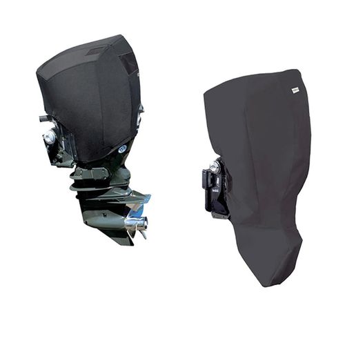 Boat protective cover - E00-FC - OCEANSOUTH - outboard motor / black