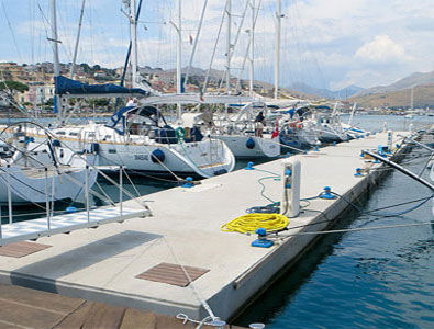 Modular dock - SYSTEM GROUP MARINE - mooring / for marinas / concrete